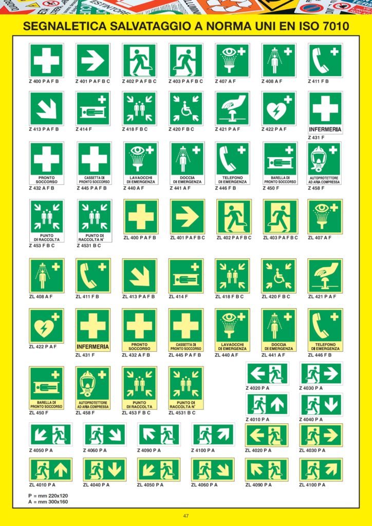 SEGNALETICA A NORMA UNI EN ISO 7010 (GENERALE)| ATE ESTINTORI - ATE ...